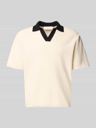 Jack & Jones Regular Fit Poloshirt mit V-Ausschnitt Modell COTEDAZUR