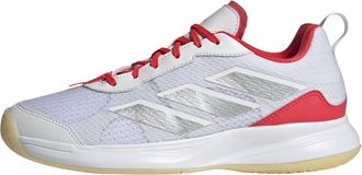 adidas Damen Avaflash Low Tennis Shoes Tennisschuhe, FTWR White/Silver met./Lucid red, 38 EU