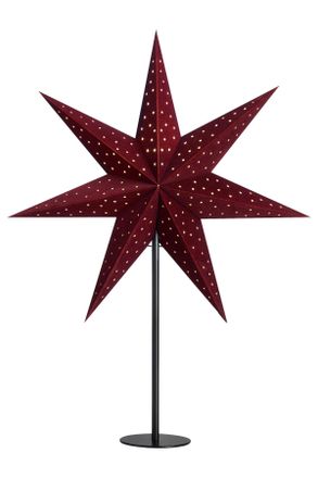 Marksl&ouml;jd Dekostern Clara, Rot, Metall, Papier, Stern, Stern, 45x65x20 cm, stehend, zum Stellen, Dekoration, Weihnachtsdekoration, Adventssterne