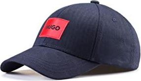 HUGO BOSS HUGO Hommes Men-X 576-222 Casquette en Twill de Coton avec étiquette Logo Rouge