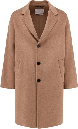 Amaranto Einknopfmantel - - Coats - Herren - Beige - L