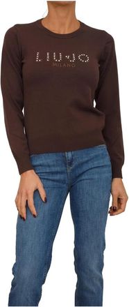 Liu Jo Femme, Pulls, Brun, Taille: 36 FR Better Jumper With Logo