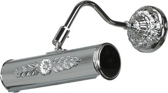 Licht-Erlebnisse Exklusive Bilderleuchte 20cm in gl&auml;nzendem Chrom, Landhaus Bilderlampe Wandlampen 230V Bildleuchte Bildlampe Bilderlampen Innen Wandleuchte Wandlampe 