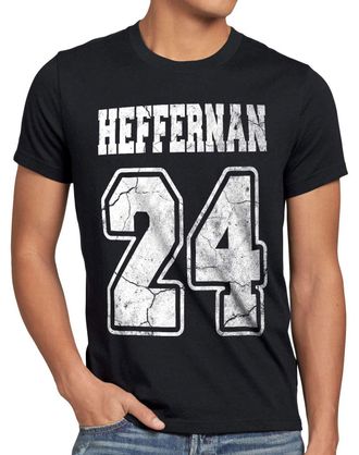 style3 Heffernan 24 T-Shirt Herren Doug Queens Sitcom, Gr&ouml;&szlig;e:4XL, Farbe:Schwarz