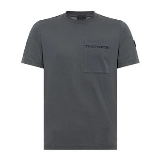 Moncler T-Shirt mit Tasche - - Tops - Herren - Grau - S