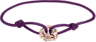 Liebeskind Berlin Damen Stoffarmband LJ-1803-B-21 mit Edelstahl-Anhängern in IP Roségold