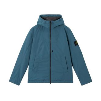 Stone Island Homme, Vestes, Bleu, Taille: S Micro Twill Blouson