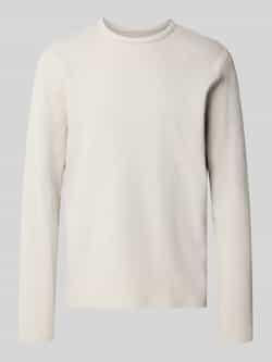 Mc Neal Longsleeve mit Strukturmuster und Rundhalsausschnitt