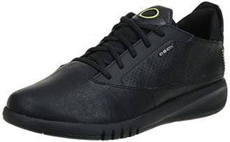 Geox Homme Chaussures &agrave; Lacets AERANTIS, MonsieurChaussures de Sport lac&eacute;es,Chaussures de Rue,Baskets,Chaussure Sportives,Schwarz,43 EU / 9 UK