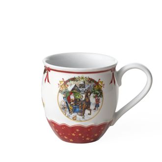 Villeroy & Boch Annual Christmas Edition Jahresbecher 2022 14,5x10,5x10,5cm, Premium Porzellan, Sammlerst&uuml;ck, Mehrfarbig