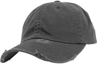 Flexfit Mixte Low Profile Destroyed Cap Darkgrey One Size Casquette, Darkgrey, Taille Unique