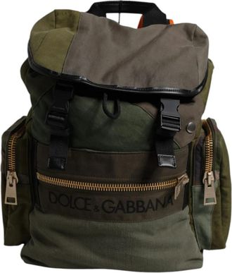 Dolce & Gabbana Patchwork Reise-Rucksack - - Bags - unisex - Gr&uuml;n - ONE SIZE