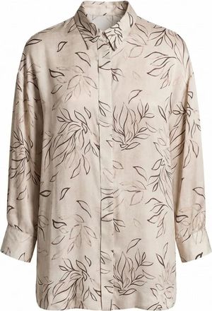 PESERICO Femme, Blouses et Chemises, Brun, Taille: 40 FR Chemise Longue
