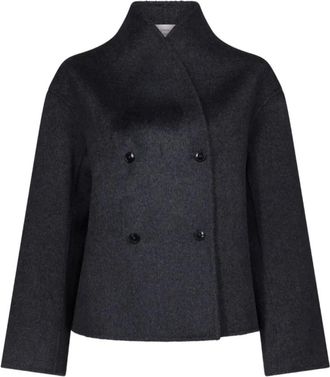 Loulou Studio Femme, Manteaux, Gris, Taille: 40 FR Meyer Double-Breasted Jacket