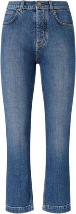 Pinko Pinko - Jean slim cropped - Femme - Jeans - Bleu - Taille: W30