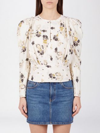 Isabel Marant Top Zarga en soie &agrave; manches longues et imprim&eacute; floral