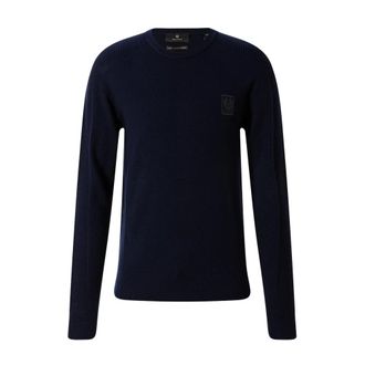 Belstaff Pull &agrave; col rond - Homme - Pulls - Bleu - Taille: M