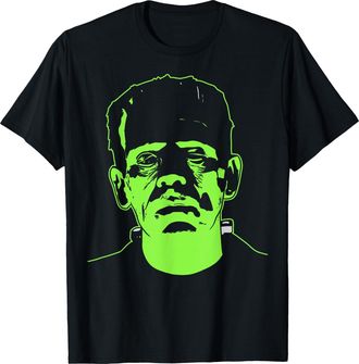 Universal Monsters Frankenstein Neon Face T-Shirt