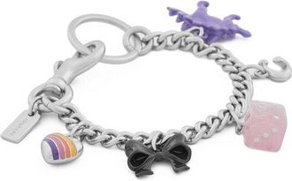 Coach Schlüsselanhänger CZ633 LHL38 Silberfarben