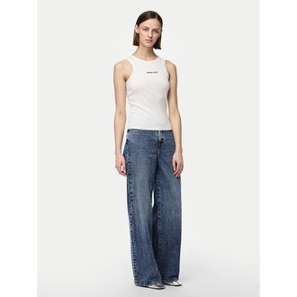 Pieces Top Mikka 17152323 Wei&szlig; Regular Fit