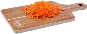 Premier Housewares 1104697 Homestead weißer Rand Paddle Board, Akazienholz, natürlich