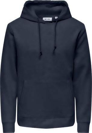 Only & Sons Kapuzensweatshirt ONLY & SONS ONSCHASE REG HOOD SWEAT OTL, Herren, Gr. XXL, blau (navy blazer), angeraute Sweatware, Obermaterial: 52% Baumwolle, 48% 