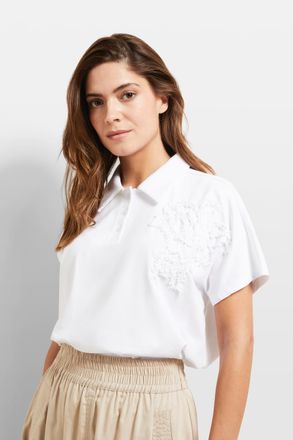 Bugatti Damen Polohemd mit Applikationen