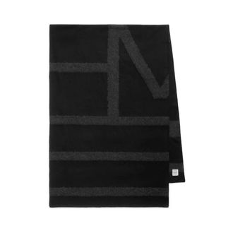 Toteme Monogram Twill Schal - - Accessories - Damen - Schwarzk - ONE SIZE