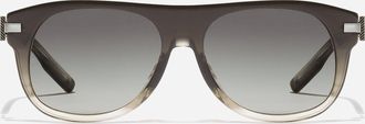Dolce & Gabbana Metal Plaque Sunglasses - Frau Neuheiten Gradient Striped Grey Onesize