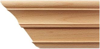 ROSS Kranzleiste 63 x 73 mm, Buche roh Länge 2440 mm