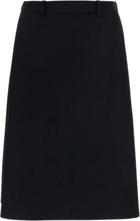 Balenciaga Folded Midi Skort - - Shorts - Damen - Schwarzk - XS