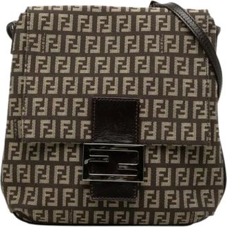 Fendi Pre-owned Sac bandouli&egrave;re en toile - Femme - Pre-owned - Brun - Taille: ONE Size