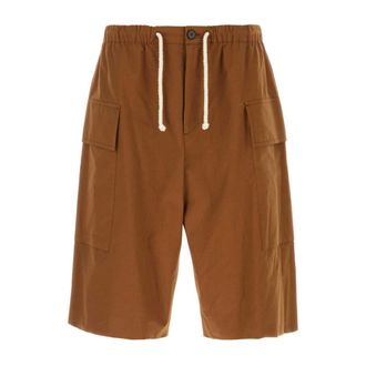 Jil Sander Homme, Shorts, Brun, Taille: XS Bermuda Marron en Coton