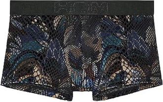 HOM Homme Court Cobra Boxer Shorts, Velours Dévoré Effet Serpent, L EU