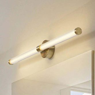 Lucande [GEBRAUCHT] B-Ware Lucande Wandleuchte Wandlampe Led Gold Glas Melisa Ip44419