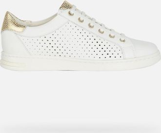 Geox Schuhe Jaysen Dame Wei&szlig;/gold