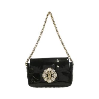 Chanel Pre-owned Lackleder Schultertasche - - Pre-owned - Damen - Schwarzk - ONE SIZE
