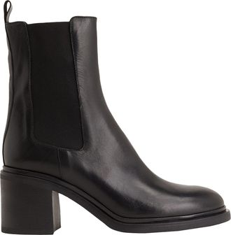 8 by YOOX LEATHER MID-HEEL CHELSEA BOOT