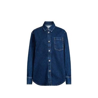 Topshop Veste denim col classique en coton