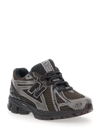 New Balance Unisex Sneakers 1906r Brown Synthetic-Mesh Trainers Synthetic/mesh