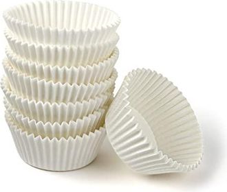 Zenker Papierbackf&ouml;rmchen Patisserie - 100 St&uuml;ck, hitzebest&auml;ndig bis 220&deg;C, ideal f&uuml;r Muffins und Cupcakes, &Oslash;50x30mm, Wei&szlig;, Cremewei&szlig;