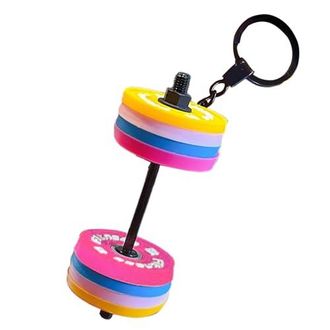 Generico Ungtyb Porte-clés haltère - Accessoires de décoration de sac | Breloque de fitness amusante amovible légère et portable pour femme/homme, amateurs de 