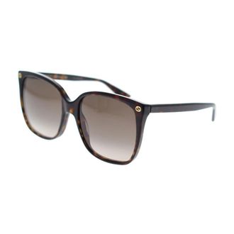 Gucci Rechteckige Sonnenbrille - - Accessories - Damen - Braun - 57 MM