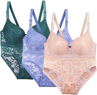 Generic Haut en dentelle sexy pour femme, bretelles r&eacute;glables, couverture compl&egrave;te, soutien-gorge confortable sans armature, soutien-gorge sans armature, sout