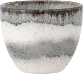 Bloomingville Paula Becher 195 ml, Steingut, D8xH7 cm - Dein stilvoller Begleiter für deinen Kaffeegenuss, dekorative Kaffeetasse oder Teetasse für deinen Frühstück