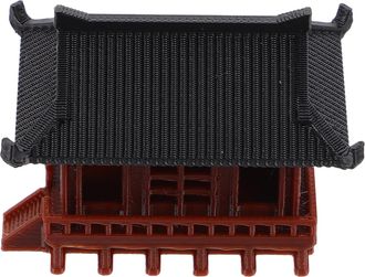 BESPORTBLE Homoyoyo Kleiner Kleiner Pavillon Dekoration aus Kunststein Asiatischer Mikrolandschafts Ornament f&uuml;r Aquarium Garten und Bonsai Vintage Tischdeko f&uuml;r