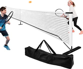 Generic Trainingsnetz f&uuml;r Tennis, leicht zu transportieren, abnehmbar, Fu&szlig;ball, 9,5 kg, mit Tasche