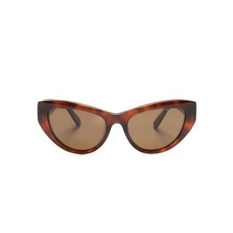Moncler Havana Crystal Brown Sonnenbrille - - Accessories - Herren - Braun - ONE SIZE