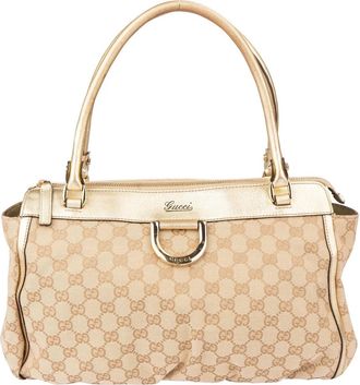 Gucci Crossbody Bags - Gucci GG Monogram Abbey Handbag - Gr. unisize - in Beige - für Damen