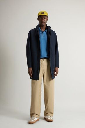 Woolrich Herren Wasserdichte 2-in-1 Jacke aus zweilagigem Stoff Blau Größe XXL